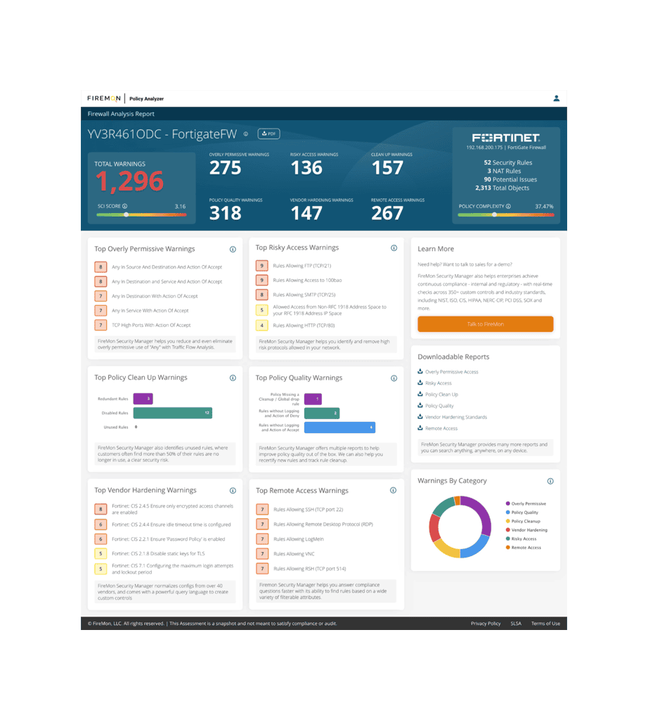 Firewall Analyzer - FireMon